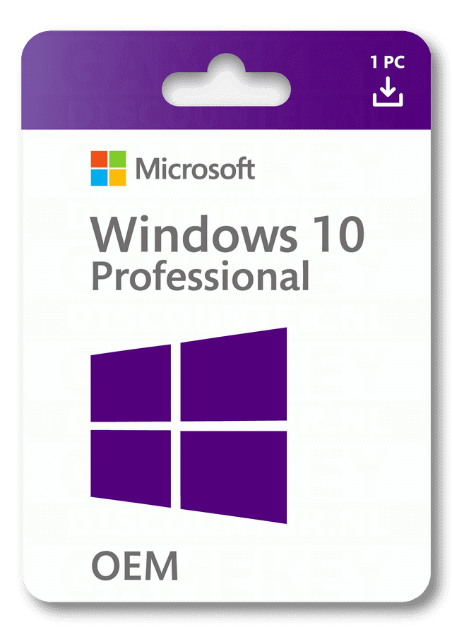 Windows 10 Professional (OEM) 32/64 Bit Multi language Seria...